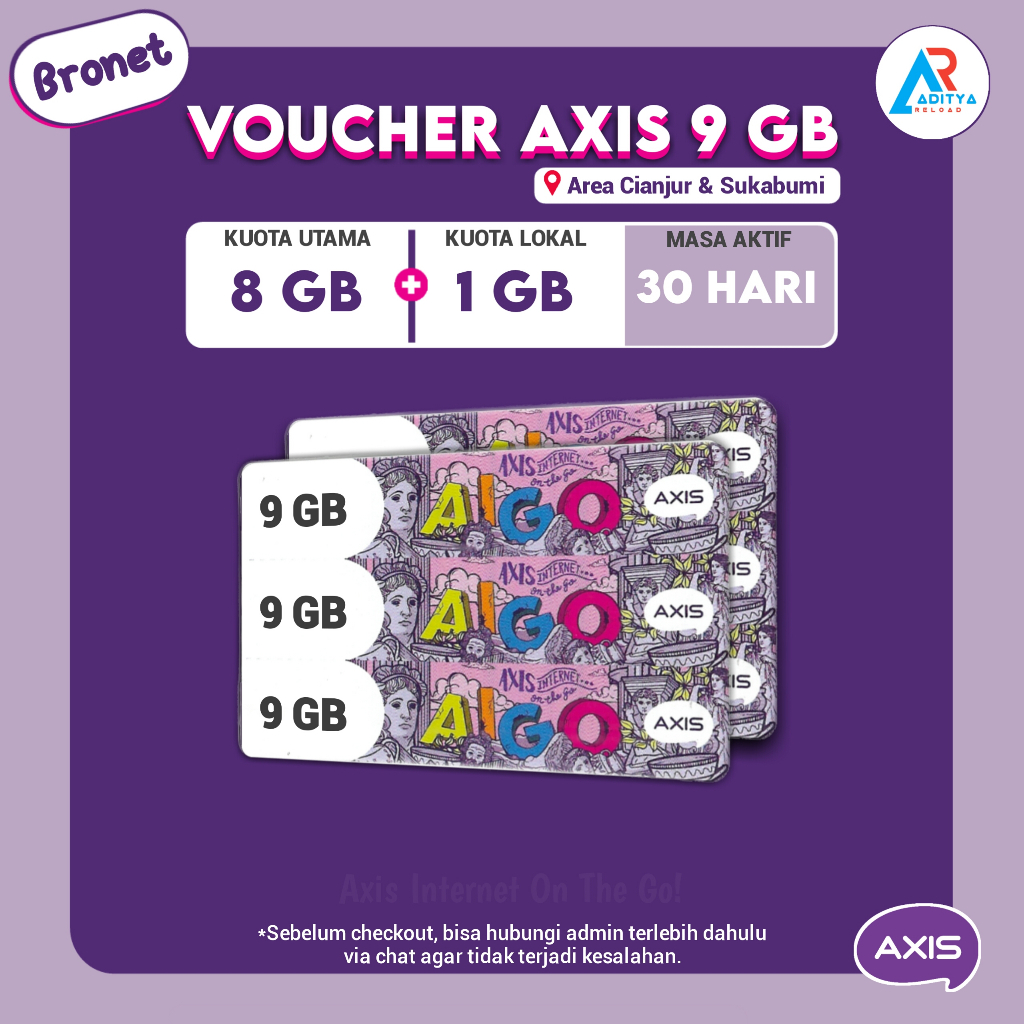 Jual Voucher Kuota Axis 9GB 30Hari | Shopee Indonesia