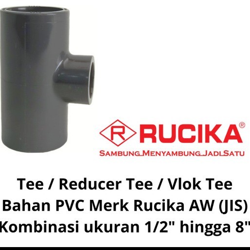 Jual Tee T 4 X 2 Inch Pvc Rucika Aw Shopee Indonesia