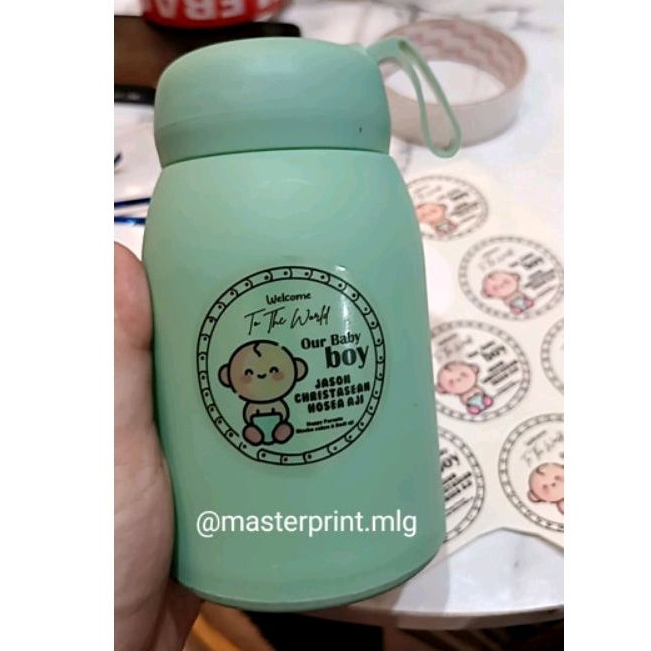 Jual [Mp13] 260pcs Stiker Souvenir Baby Born Transparan Stiker Souvenir ...
