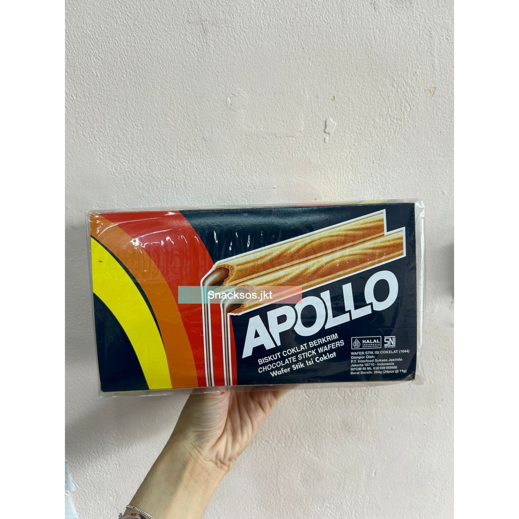 Jual APOLLO CHOCOLATE BISKUIT PANDAN STICK WAFERS / STRAWBERRY ...