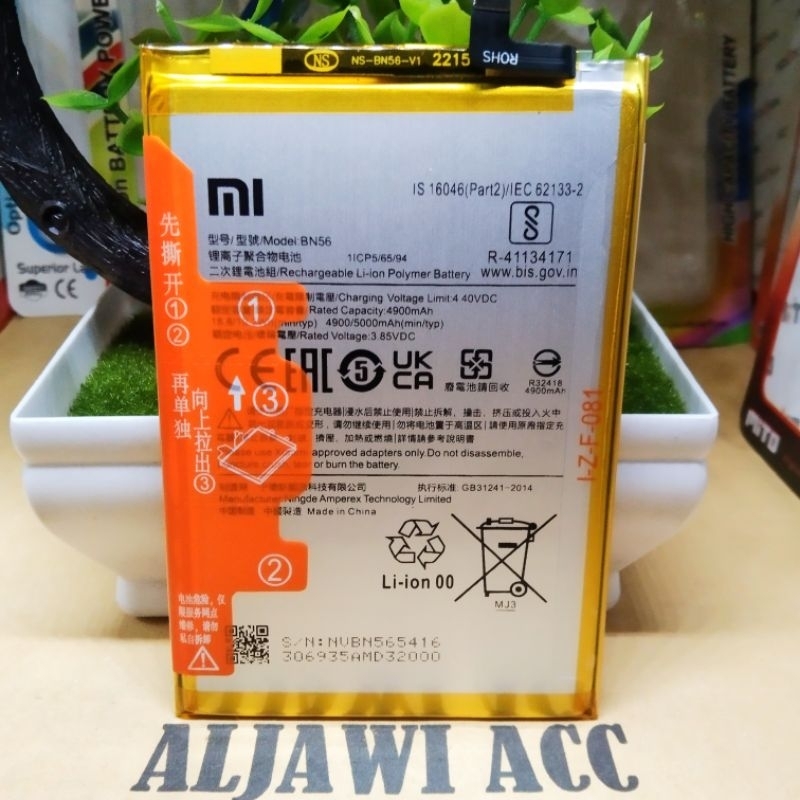 Jual Baterai Batre Xiaomi Xiomi Redmi 9A / Redmi 9C BN56 BN-56 Original Battery Hp | Shopee ...