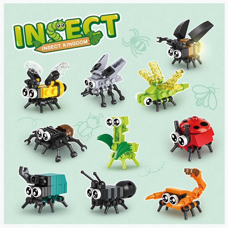 Jual BUILDING BLOCK ANIMAL / BRICK MOTIF HEWAN ANIMASI INSECT OCEAN ...