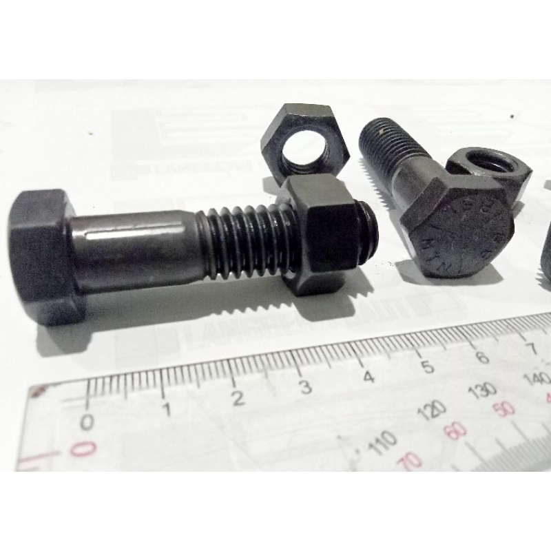 Jual Baut Mur BAJA NC 1/2 x 2 Grade 8.8 Kunci 19 | Shopee Indonesia