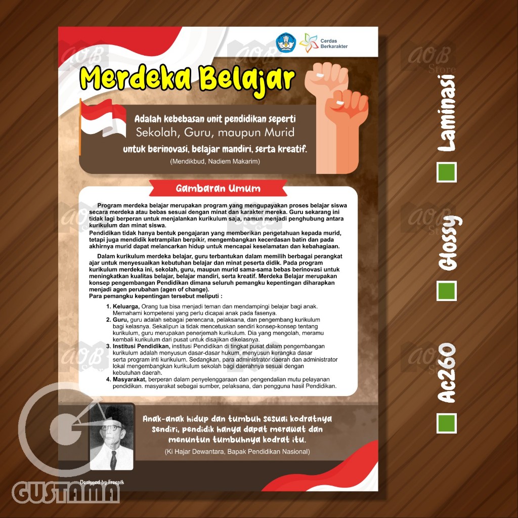 Jual Poster Merdeka Belajar, Poster Infografis Pendidikan Laminasi A3 ...