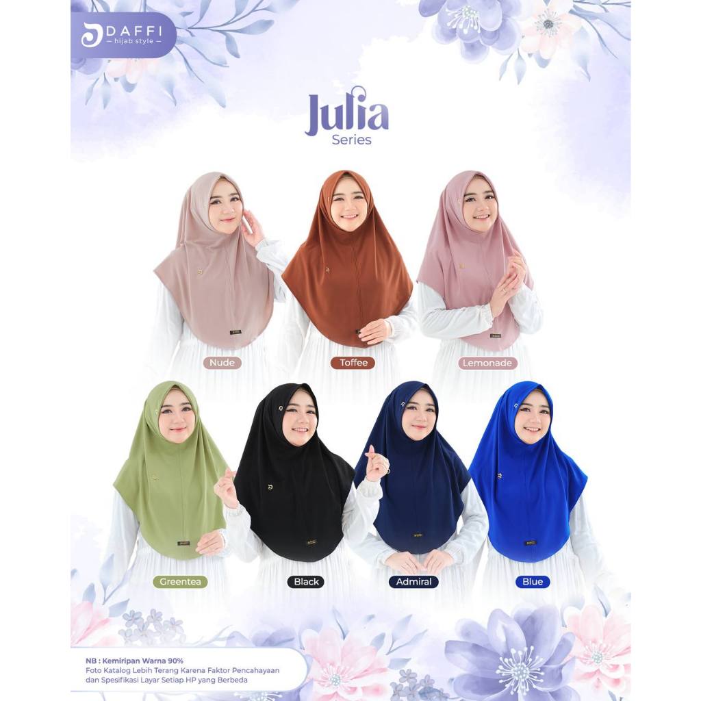 Jual Daffi Hijab Julia Series | Shopee Indonesia