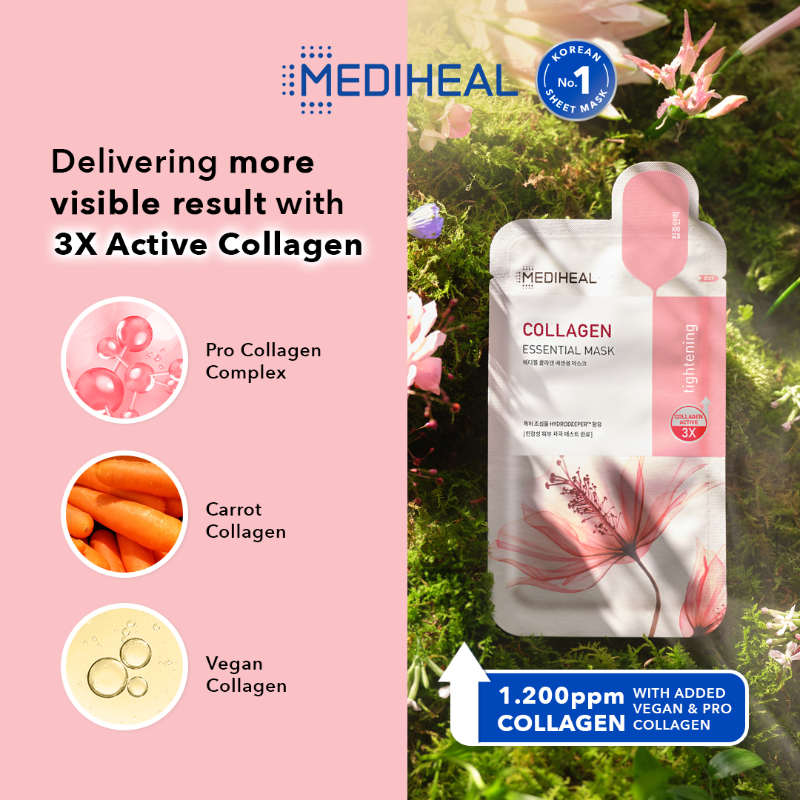 Jual MEDIHEAL Set of 5 Collagen Essential Mask (Skin Firming) | Shopee ...