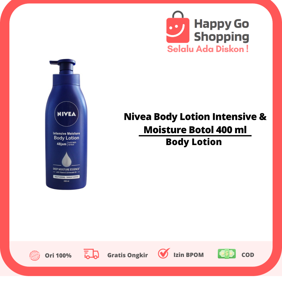 Jual Nivea Body Lotion Intensive & Moisture Botol 400 ml | Shopee Indonesia
