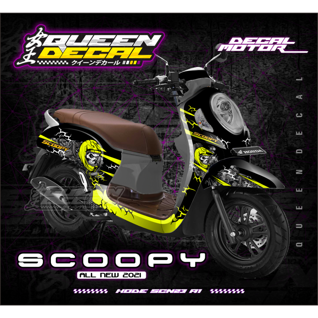 Jual DECAL STIKER CUSTOM FULLBODY GHOST RIDER - DECAL SCOOPY NEW 2021 ...