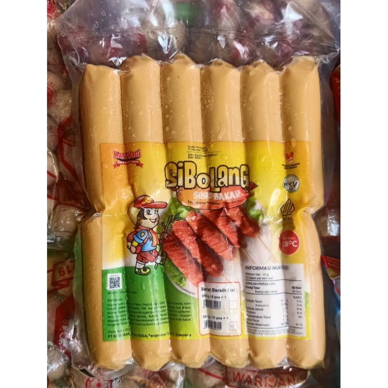 Jual Si bolang sosis jumbo mini kombinasi sapi &ayam isi 12pcs | Shopee ...