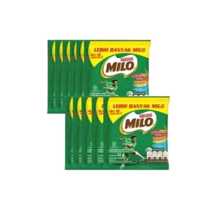 Jual Milo Activ Go @22 gram Isi 10 pcs ( 1 renceng ) | Shopee Indonesia