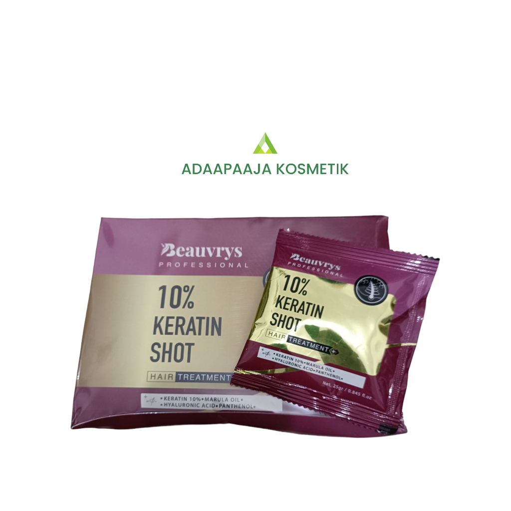 Jual Beauvrys Keratin Shot Sachet 25 ml | Shopee Indonesia