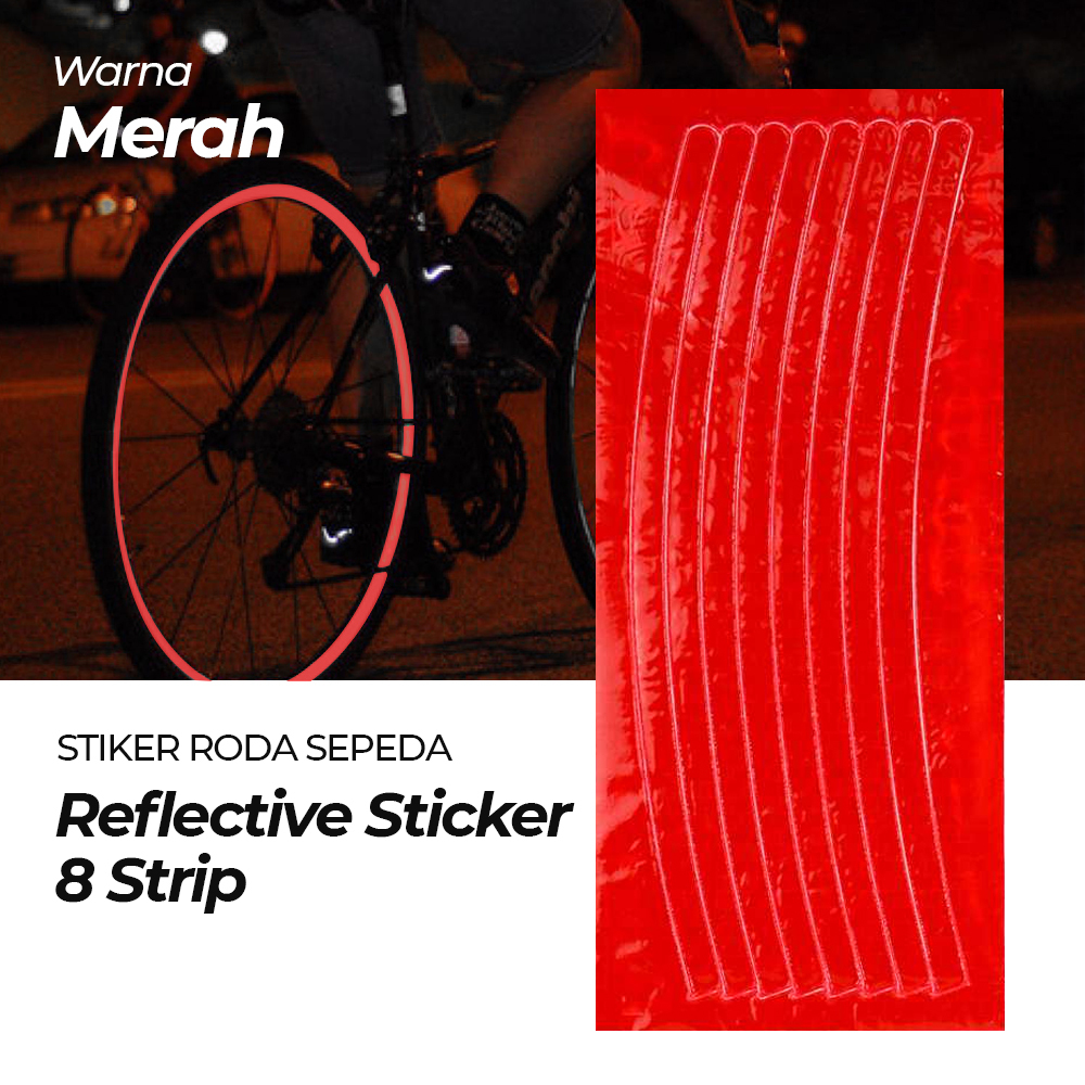 Jual BISA COD Bicycle Wheel Reflective Sticker / Stiker Roda Sepeda 8 ...