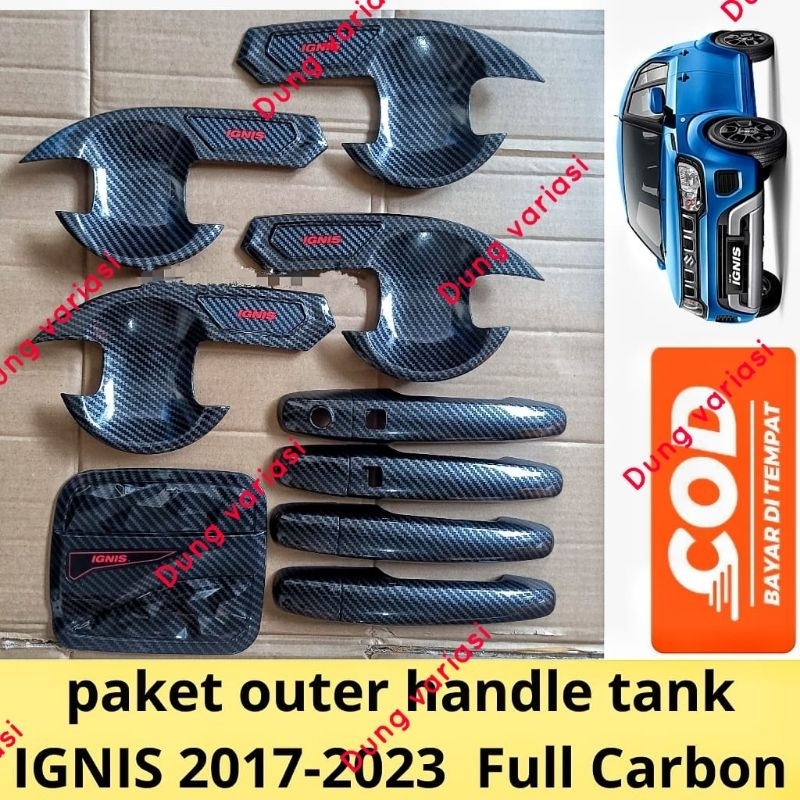 Jual paket outer handle tank cover ignis full carbon 2017,2019,2023 ...