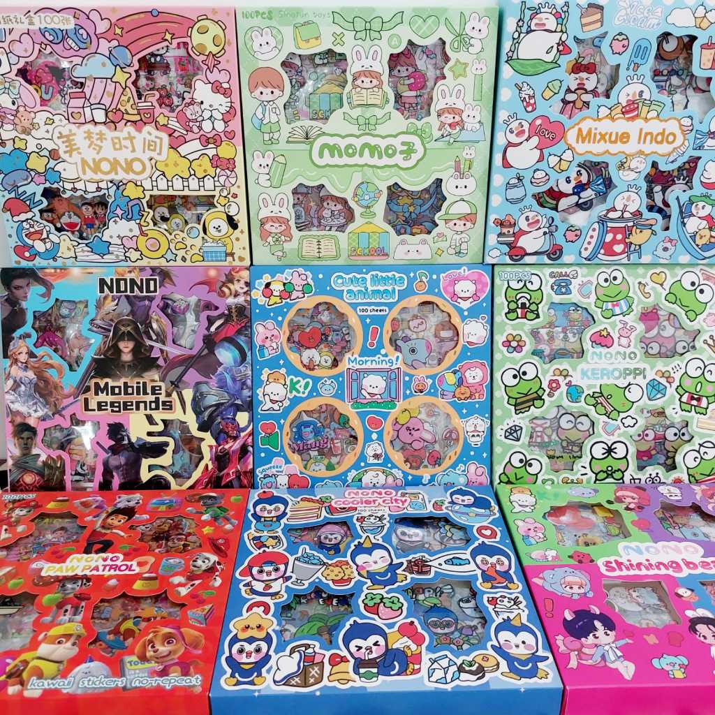 Jual Sticker Momo Waterproof Sticker Momo Stiker 100 Lembar 4warna ...
