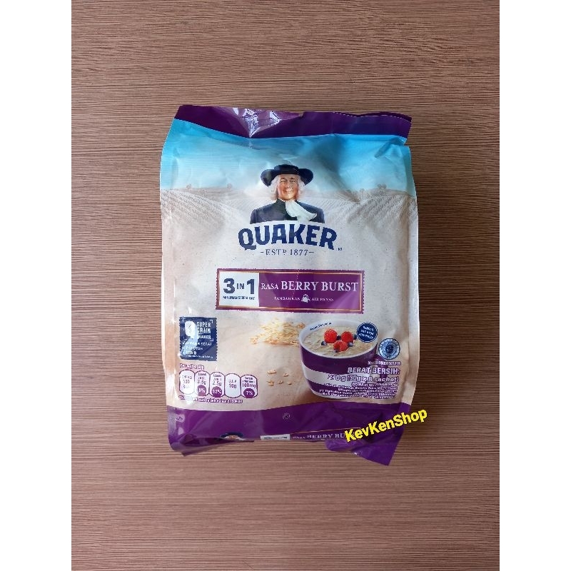 Jual QUAKER Oat Cereal 3in1 BPOM 3 in 1 Sereal Instant Varian Rasa ...
