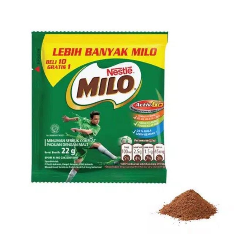 Jual NESTLE MILO ACTIV-GO MINUMAN SERBUK COKELAT 22g | Shopee Indonesia