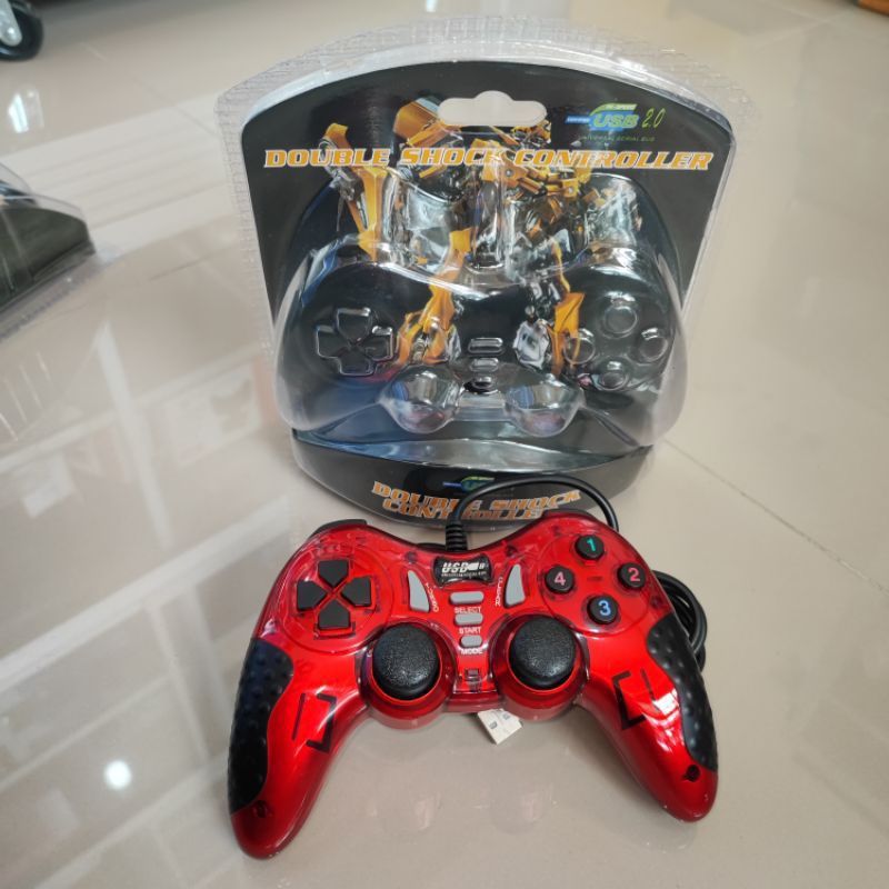 Jual stik single turbo pc laptop DualShock merah | Shopee Indonesia