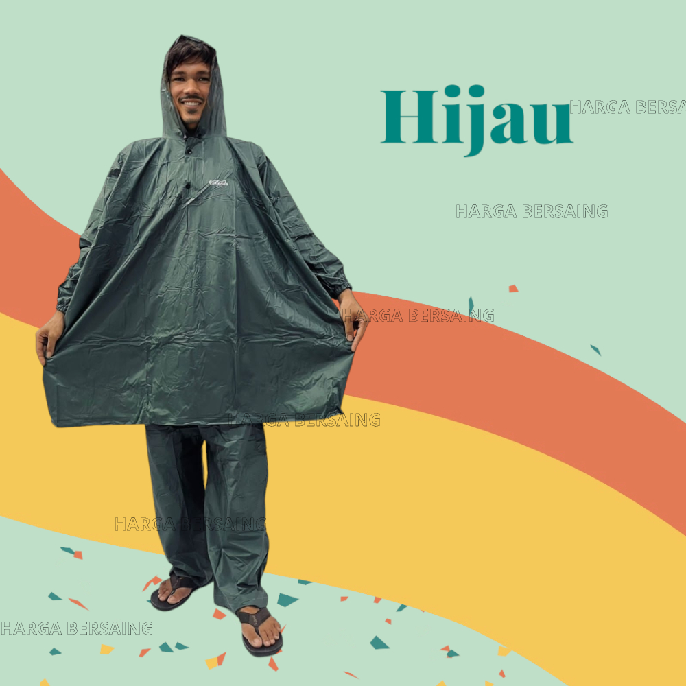 Jual Jas Hujan Ponco Lengan Celana Elmondo Prima 716 Raincoat Mantel Mantol Dewasa Pria Wanita ...