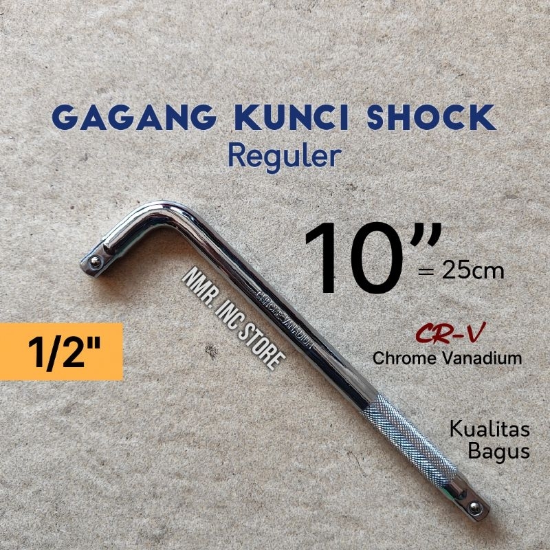 Jual Gagang Kunci Shock L 1/2" x 10" CR-V Reguler, Handle Mata Sok Pas ...
