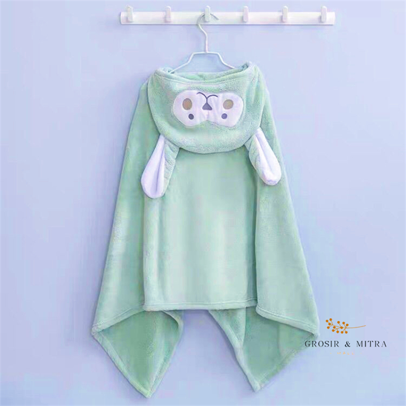Jual Selimut Hoodie karakter Selimut Bayi 2 in 1 Multifungsi Handuk ...
