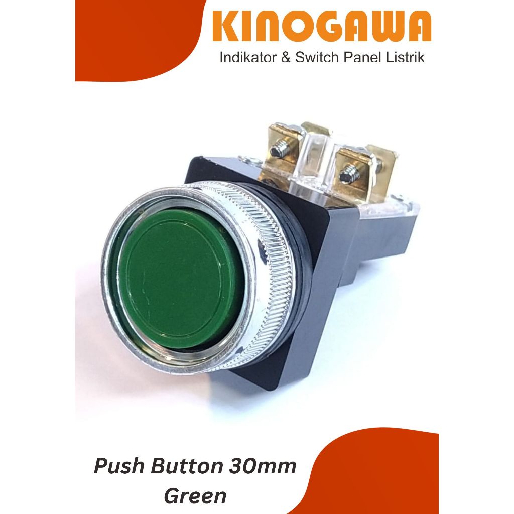 Jual Push Button 30mm GREEN - Tombol On Off Hijau 30mm | Shopee Indonesia