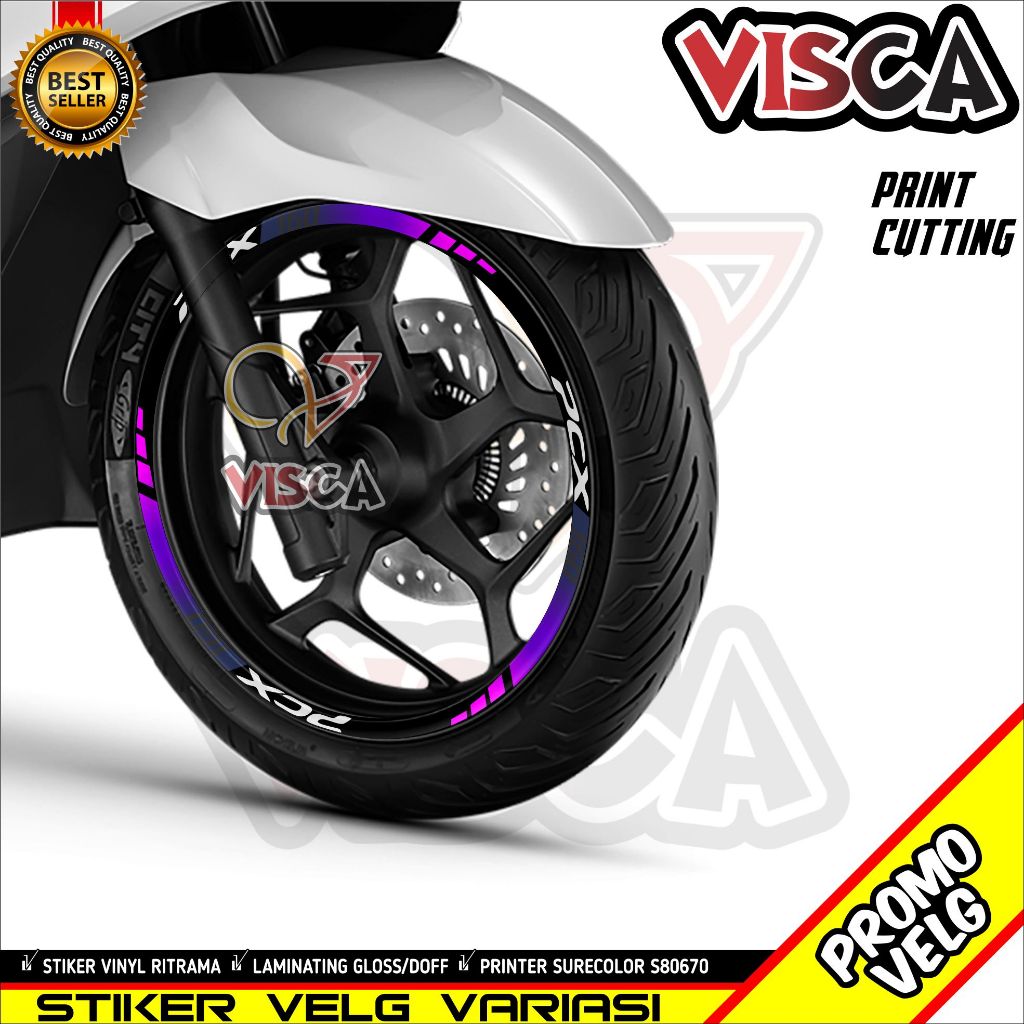 Jual Stiker Velg Pcx List Velg Motor Stiker Velg Ring 14 Pcx 160 Motif ...