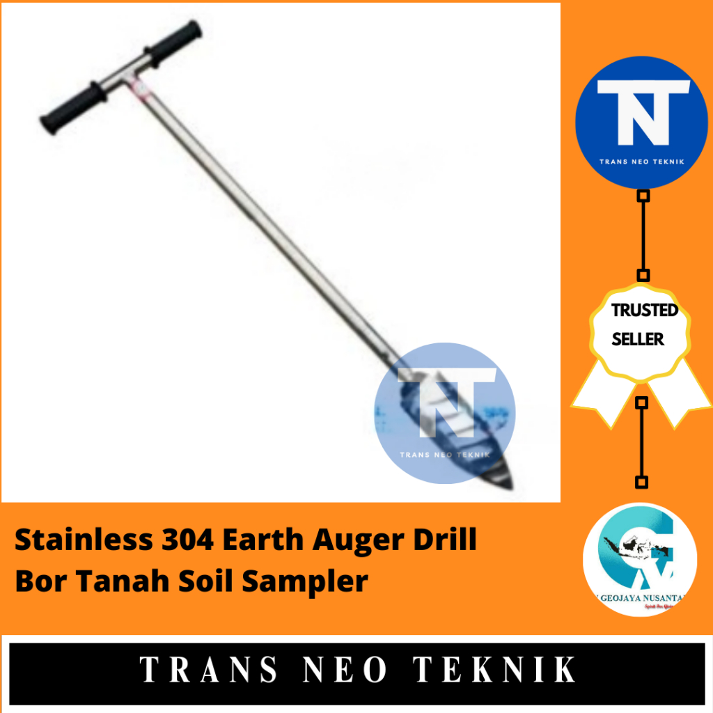 Jual Stainless 304 Earth Auger Drill Bor Tanah Soil Sampler | Shopee ...