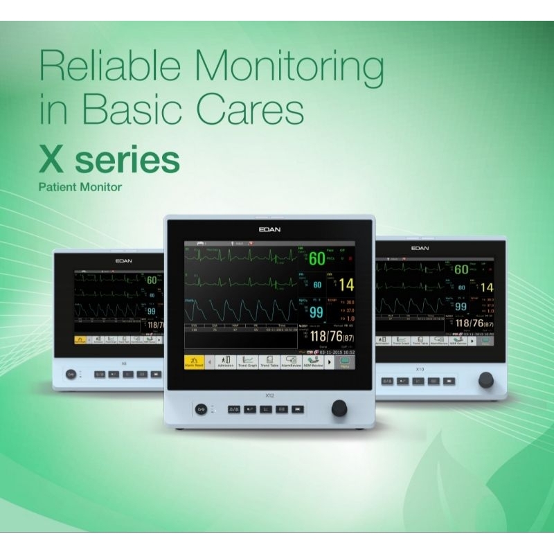 Jual Pasien Monitor EDAN X-Series X10 X12 5 Parameter | Shopee Indonesia