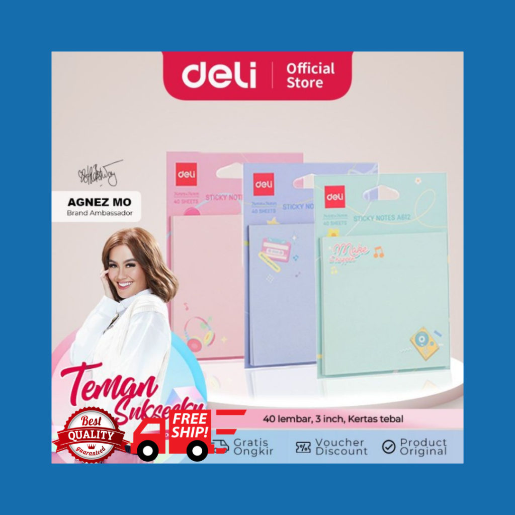 Jual STICKY NOTES DELI A612 | Shopee Indonesia