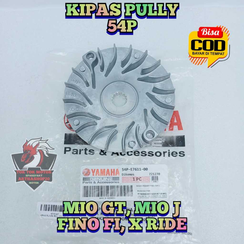 Jual KIPAS PULLY PULY PULI PULEY YAMAHA 54P MIO J , FINO FI , X RIDE ...