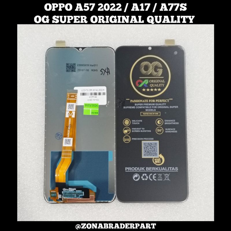 Jual LCD + TS OPPO A57 2022 / A17 / A77S OG SUPER ORIGINAL QUALITY ...