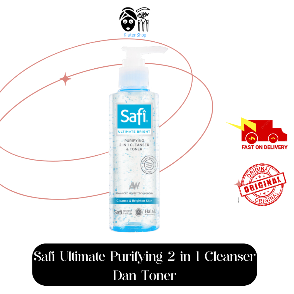 Jual Safi Ultimate Bright Purifying 2in1 Cleanser & Toner 150ML ...