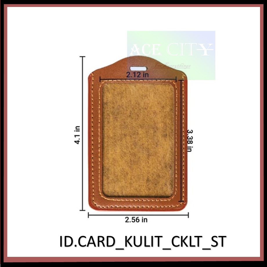Jual ID Card Kulit Frame Holder Nametag | Shopee Indonesia