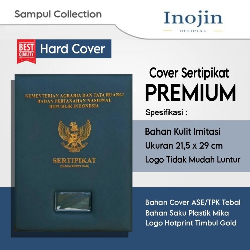Jual Cover Sampul Sertifikat Tanah Bpn Hard Cover Map Sertipikat Rumah ...