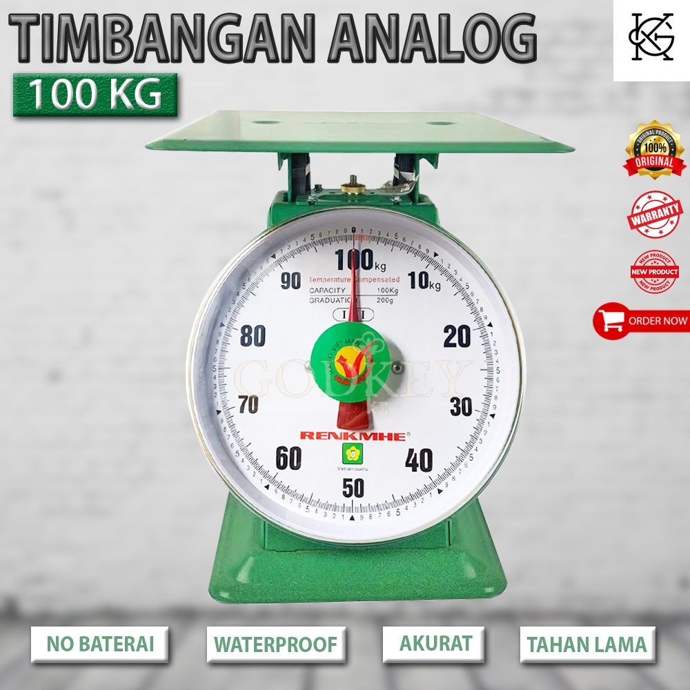 Jual Timbangan Manual Jarum ASLI VIETNAM MODEL DATAR NHNO HOA 100 Kg 30 Kg 60 Kg 100 Kg 150 kg ...