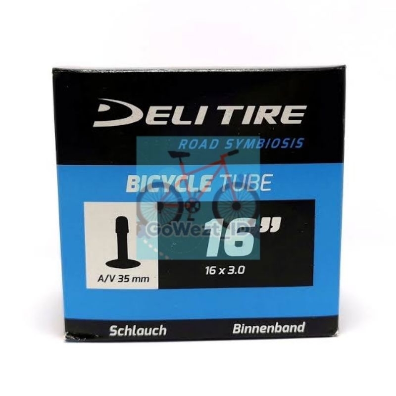 Jual Ban Dalam Sepeda Ukuran 16 x 2.50 / 3.0 Swallow Deli Tire Pentil Motor AV Anak BMX Fat Bike ...
