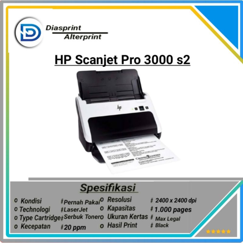 Jual HP Scanjet Pro 3000 s2 | Shopee Indonesia