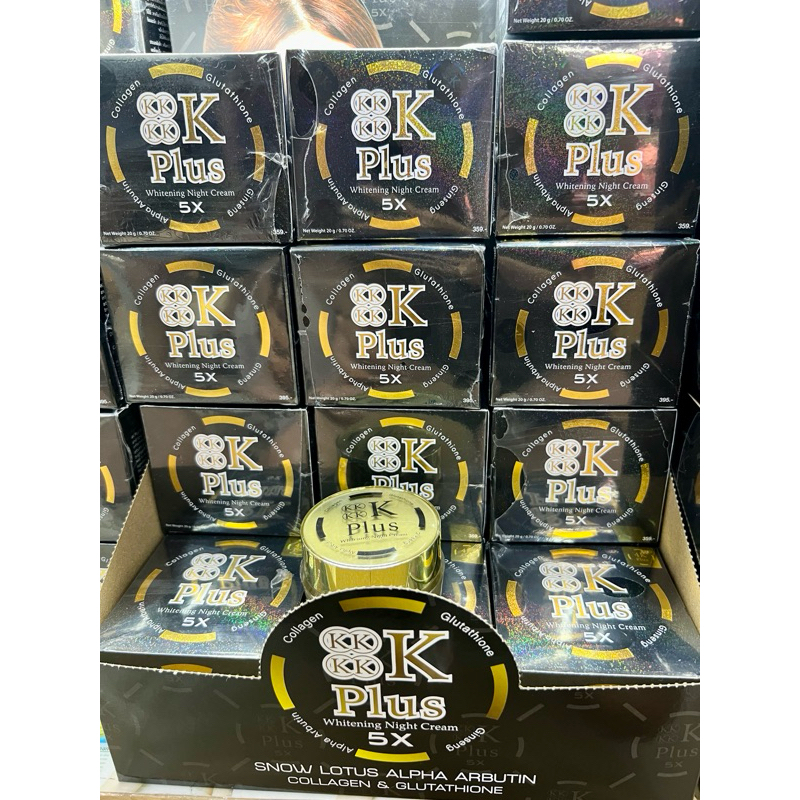 Jual 4K PLUS WHITENING NIGHT CREAM ORIGINAL THAILAND | Shopee Indonesia