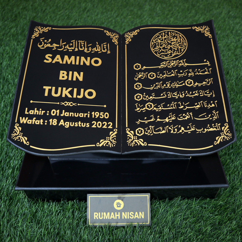 Jual RUMAH NISAN - BATU NISAN MODEL BUKU ELEGAN 30x40 GRANIT/KRAMIK ...