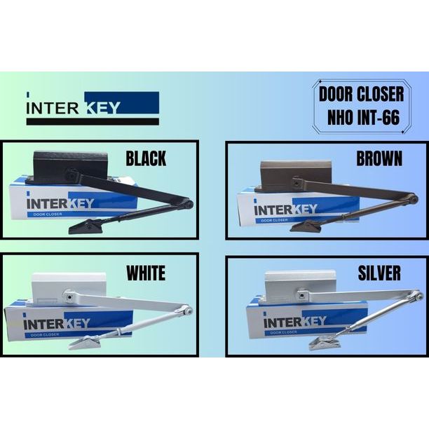 Jual DOOR CLOSER INTERKEY / PENUTUP PINTU OTOMATIS (NON HOLD OPEN) | Shopee Indonesia