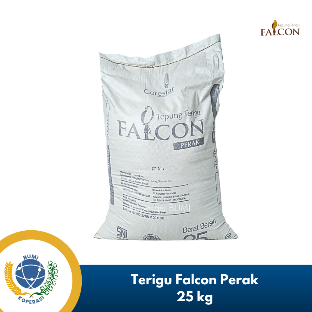 Jual Tepung Terigu Kabulinco Falcon Perak 25 Kg | Shopee Indonesia