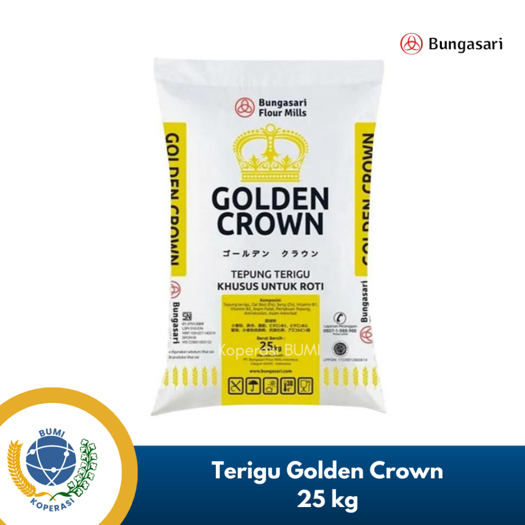 Jual Tepung Terigu Bungasari Golden Crown 25 Kg | Shopee Indonesia