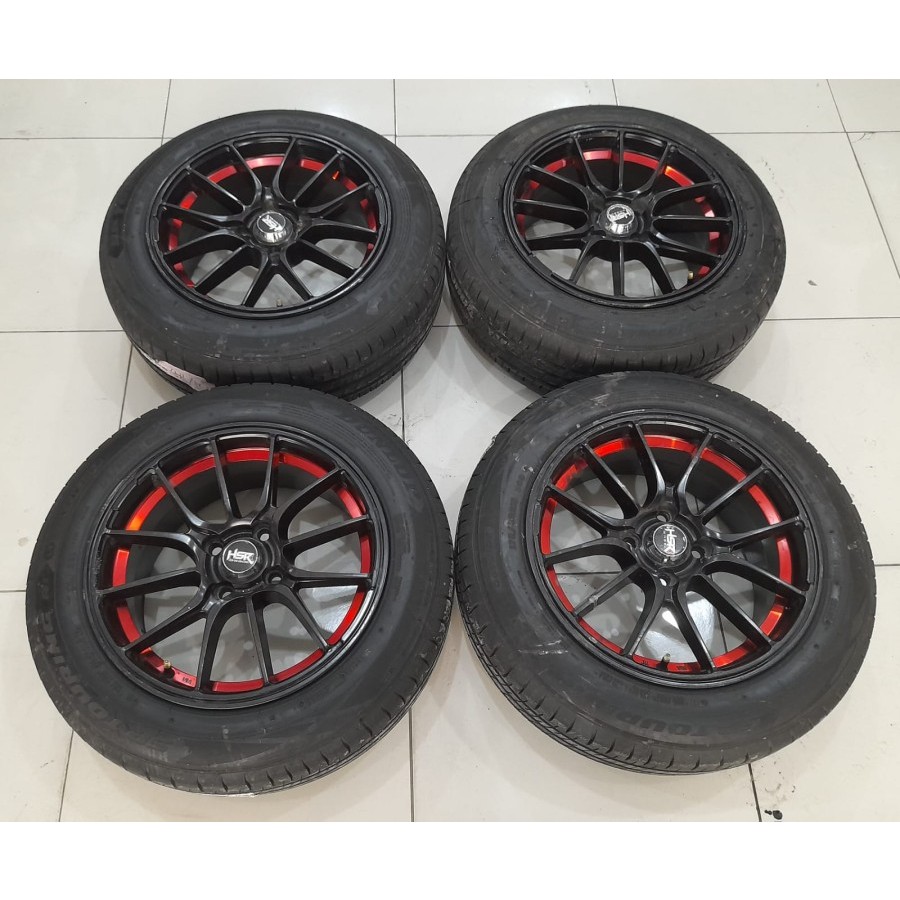 Jual Velg Mobil Bekas Ring 15 HSR MIMOSA Baut 4 Murah + Ban R15 Pcd ...