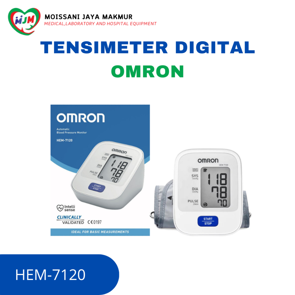 Jual Tensimeter Digital Omron HEM 7120 Alat Tekanan Darah Digital | Shopee Indonesia