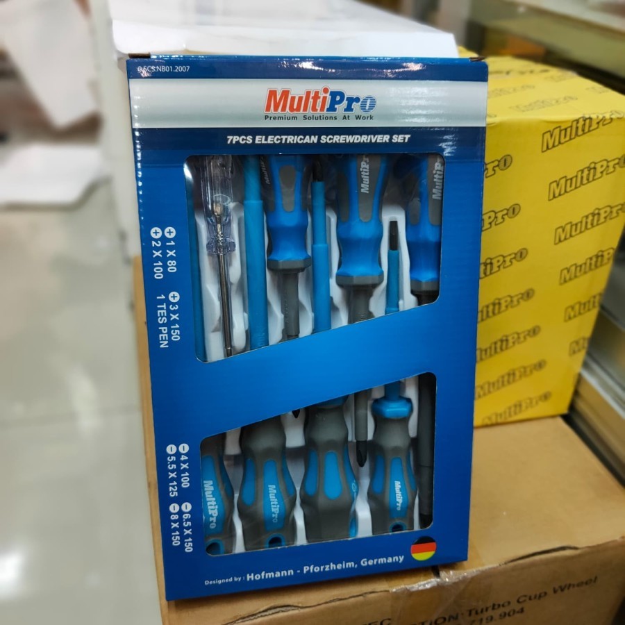 Jual Obeng listrik set MULTIPRO 7pcs electrican screwdriver set ...