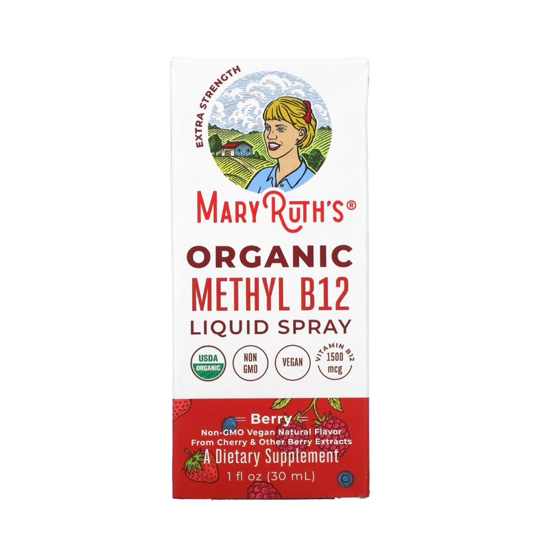 Jual Maryruth Organics Organic Methyl B12 Spray Extra Strength Berry 30 ...