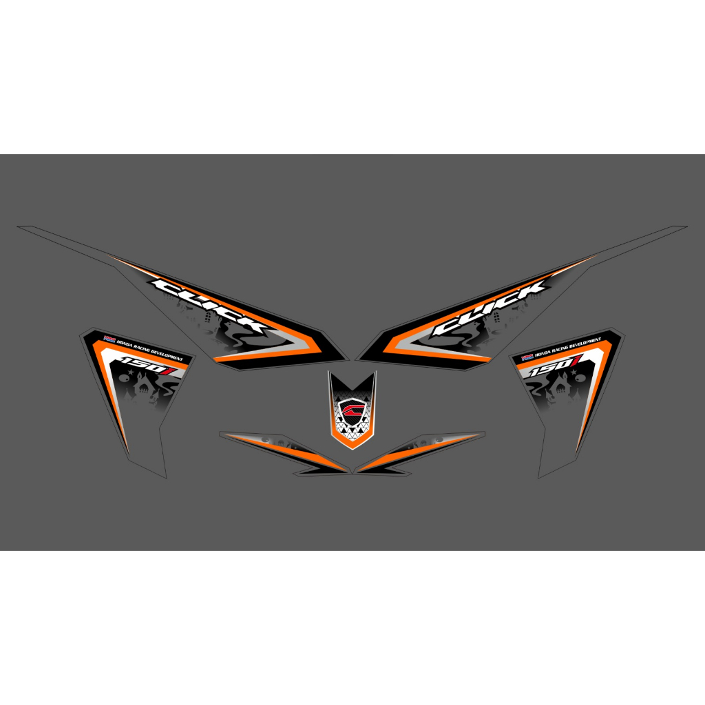 Jual STRIPING TRANSPARAN CLICK VARIO LED OLD 125/150 2015-2017 CLICK ...