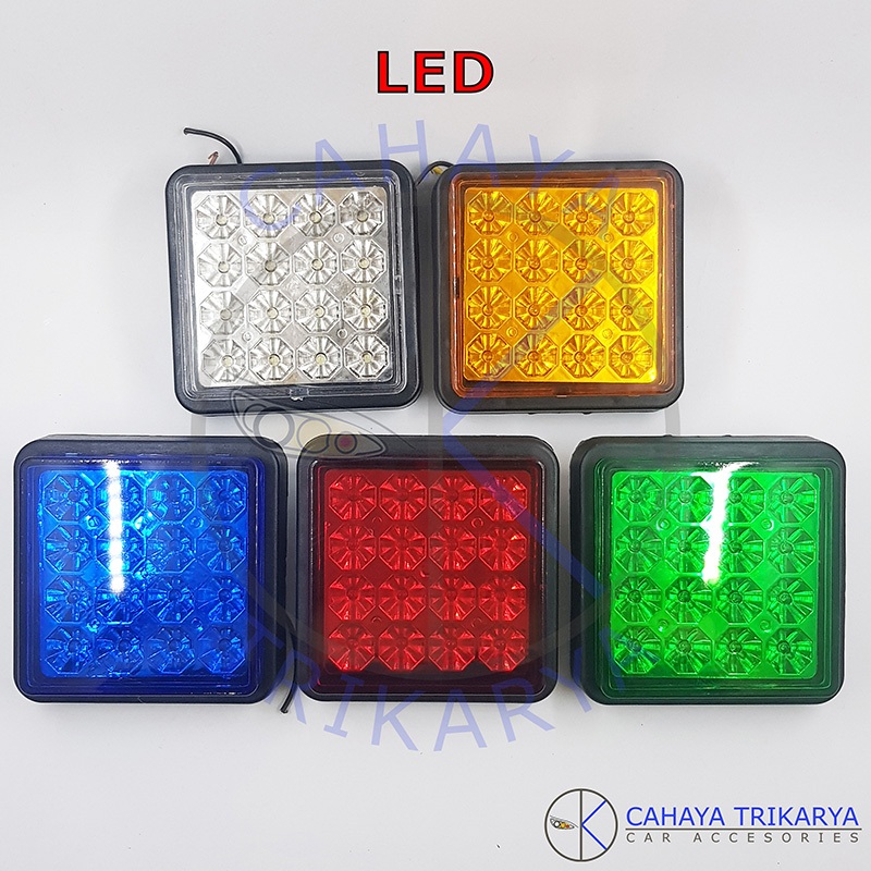 Jual Lampu Samping / Fender / Bak Truck Truk / Bus Bis Kotak Universal Variasi DNY-009 LED ...