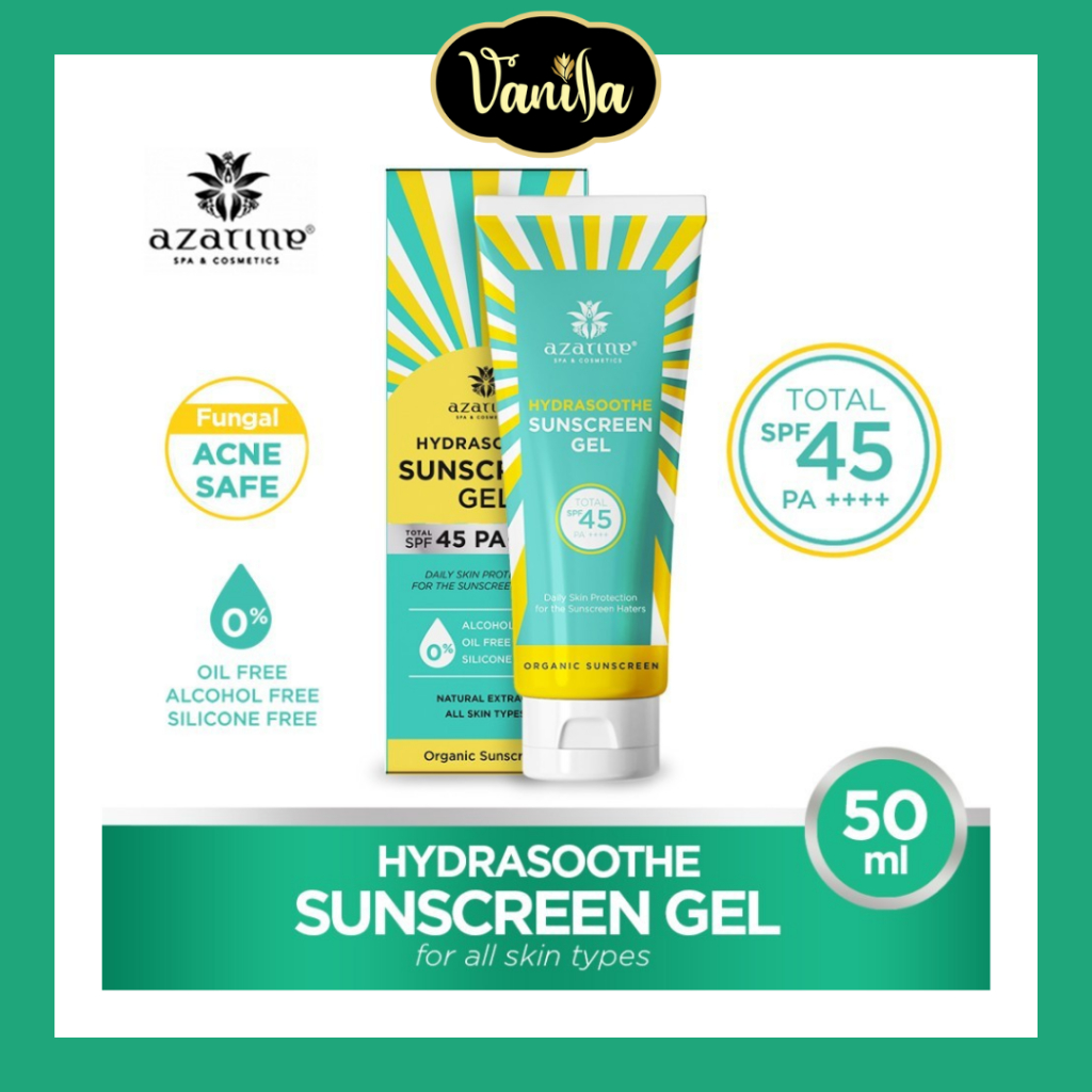 Jual Azarine Sunscreen Series Hydrasoothe Sunscreen Gel SPF 45 PA ...