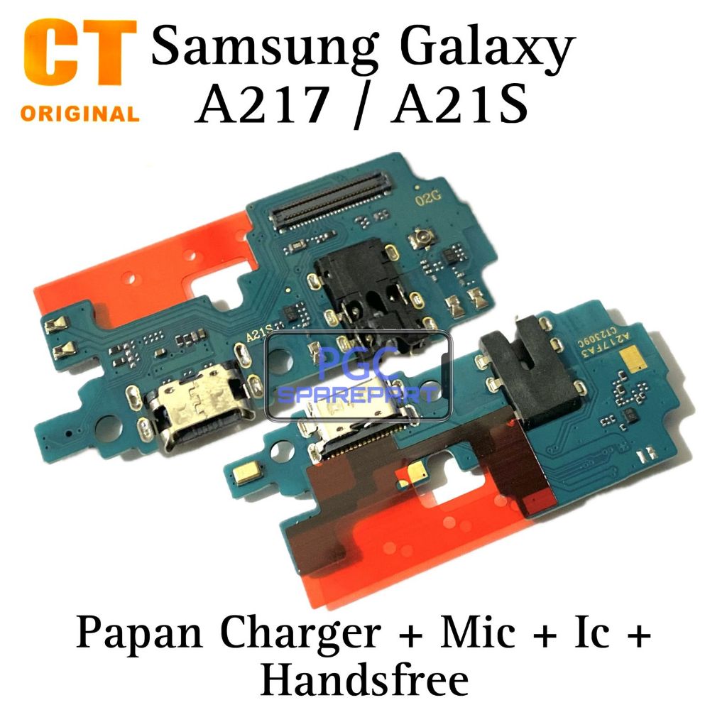 Jual Original CT Ada IC - Papan PCB Konektor Charger + MIC + Handsfee Samsung Galaxy A217 / A21S ...